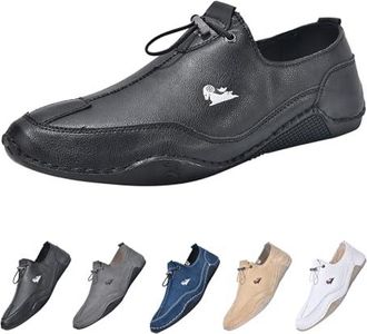 Generic Chaussures orthop&eacute;diques pour homme faites &agrave; la main plates et d&eacute;contract&eacute;es en daim - Baskets l&eacute;g&egrave;res et antid&eacute;rapantes - Chaussures de conduite conf