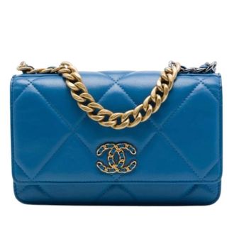 Chanel Pre-owned 19 Wallet on Chain - - Pre-owned - Damen - Blau - ONE SIZE
