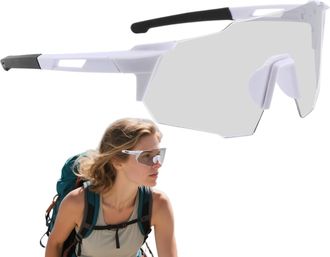 Generic Photochrome Fahrradbrille - polarisierte Sport-Sonnenbrille f&uuml;r Herren, UV400, Sicherheits-klare Fahrbrille mit adaptiven Gl&auml;sern, ideal zum, Angeln, 