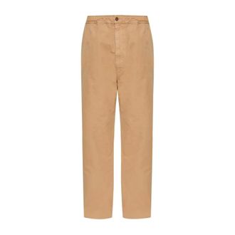 Maison Margiela Homme, Pantalons, Beige, Taille: M Pantalon Relax Coupe D&eacute;contract&eacute;e en Twill de Coton