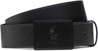 Polo Ralph Lauren Herreng&uuml;rtel 36mm Pp Plaque Belt 405691693005 Schwarz