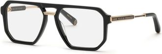 Philipp Plein Homme, Accessoires, Noir, Taille: 57 MM Vpp209M 0700 Monture Optique