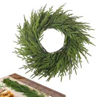 Generic Weihnachtsgr&uuml;ne Girlande - k&uuml;nstliche immergr&uuml;ne Girlande, lebendiger dekorativer Feiertagsakzent, langlebige k&uuml;nstliche Blattstruktur | Girlandenpake