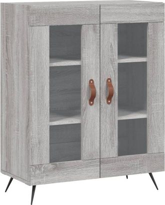 vidaXL Buffet sonoma gris 69,5x34x90 cm bois dingénierie Vidaxl