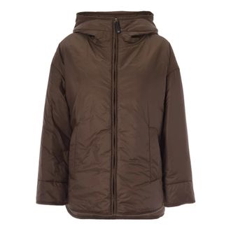 Max Mara Giacca in tela antigoccia - - Jackets - Damen - Braun - XS