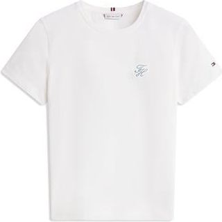 Tommy Hilfiger T-shirt manches courtes en coton m&eacute;lang&eacute;