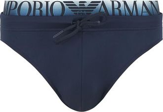 Emporio Armani Herren Badeslip blau unifarben