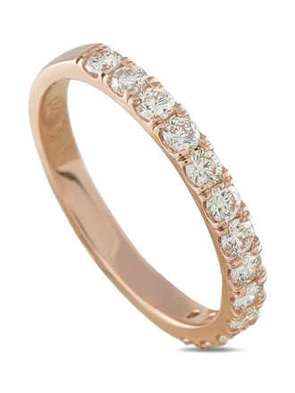 Luxury Bazaar Half-Eternity Ring mit Diamanten - Rosa