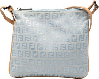 Fendi Hobo Bags - Zucchino Canvas Crossbody - Gr. unisize - in Blau - f&uuml;r Damen