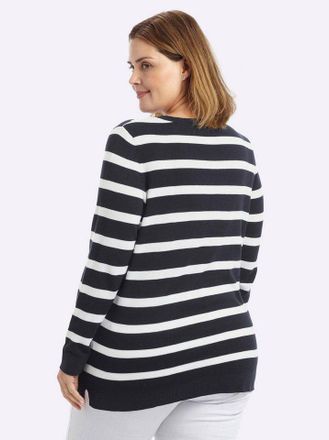 Sheego Strickpullover Strickpullover Langarm Jersey
