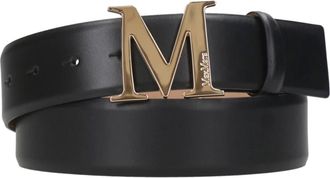 Max Mara Femme, Accessoires, Noir, Taille: L Monogram Belt