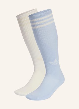 adidas Originals Adidas Originals 2er-Pack Kniestr&uuml;mpfe 3-Streifen blau