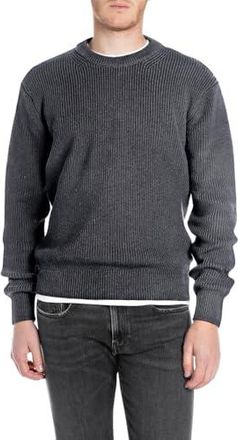 Replay Uk4722 Pull-Over, 067 Bleu Nuit, M Homme