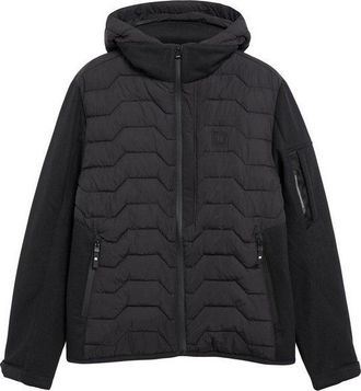 s.Oliver Winterjacke Outdoor-Jacke Sportive Outdoor-Jacke im Fabricmix mit Kapuze