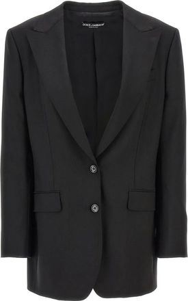 Dolce & Gabbana Femme, Vestes, Noir, Taille: 38 FR Mambo Blazer