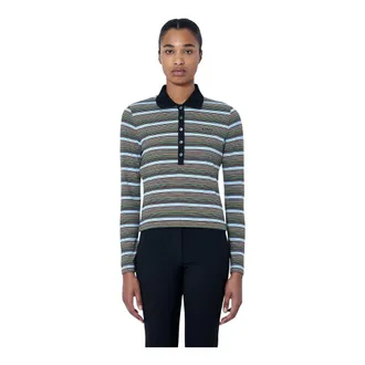 Marni Femme, Tops, Multicolore, Taille: 36 FR Polo &agrave; Manches Longues Ray&eacute;