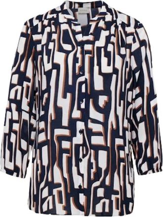 Rabe Bluse mit Allover-Print - - Blouses & Shirts - Damen - Mehrfarbig - 2XL
