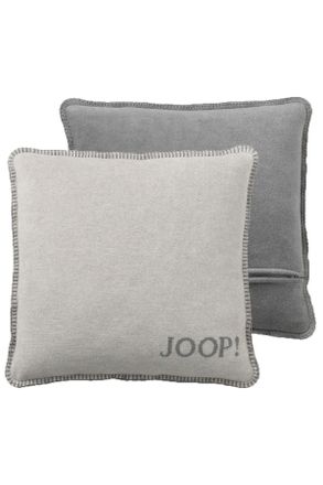 Joop Kissenhülle Uni Doubleface, Hellgrau, Graphit, Textil, Uni, 50x50 cm, Oeko-Tex Standard 100, hochwertige Qualität, bügelfrei, Wohntextilien, Bezüge, K