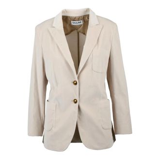 Saulina Milano Saulina, Femme, Vestes, Beige, Taille: 42 FR Veste en velours avec fermeture boutonn&eacute;e