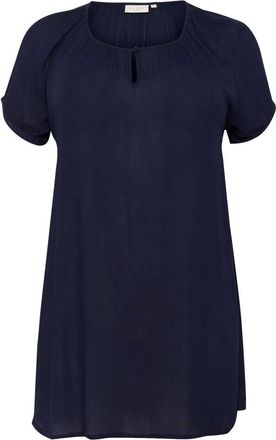 Kaffe Curve Femme, Blouses et Chemises, Bleu, Taille: 56 FR Tunique KCami