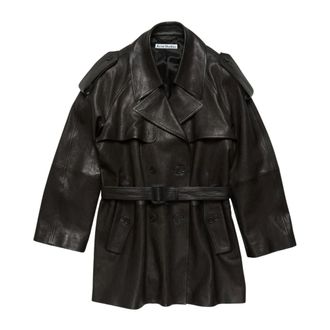 Acne Studios Trench-coat en cuir - Femme - Vestes - Noir - Taille: 40 FR