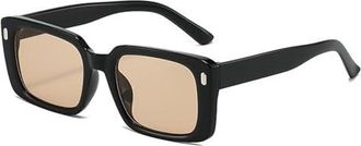 Generic Lunettes De Soleil Tendance For Femme Et Homme, Style Carr&eacute;, Id&eacute;ales For Les F&ecirc;tes Et Les Trajets Quotidiens. Lunettes De Soleil Performantes.(Brown)