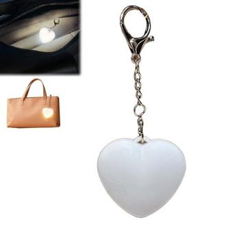 Generic Sac fourre-tout avec capteur tactile, lumi&egrave;re tactile, lumi&egrave;re pour sac &agrave; main en forme de coeur, mini lampe tactile, porte-cl&eacute;s en forme de coeur lum