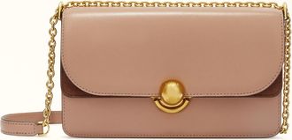 Furla Sfera Umh&auml;ngetasche Tulle Rosa Weiches Kalbsleder + Wildleder Damen