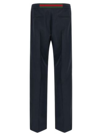 Gucci Mens Blue Polyester Casual Pants