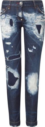 Philipp Plein Femme, Jeans, Bleu, Taille: W28 Jeans Boyfriend So Good