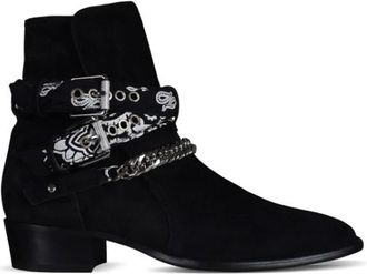 Amiri Homme, Chaussures, Noir, Taille: 42 EU Bandana Buckle Bottes &agrave; cheville