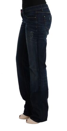 Costume National Womens Blue Cotton Regular Fit Denim Jeans Clothing