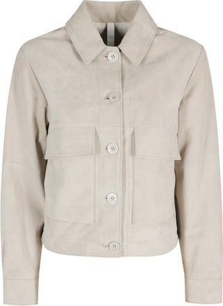 Duno Femme, Vestes, Beige, Taille: 36 FR Joan Volterra Jacket
