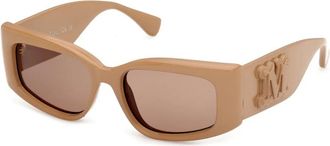 Max Mara Lunettes de soleil 45E - Femme - Accessoires - Brun - Taille: 53 MM