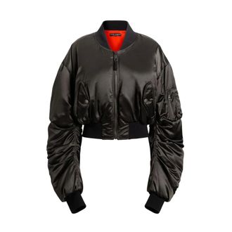 Dolce & Gabbana Femme, Vestes, Noir, Taille: 36 FR Bomber Vestes