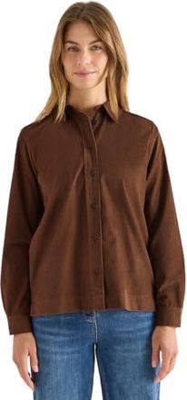 Cecil 3412160 Chemise en Velours côtelé, Mocha Caramel, XXL Femmes