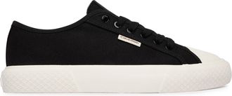 Calvin Klein Sneakers aus Stoff Calvin Klein Vulc Low Lace Up Canvas HW0HW02975 Schwarz