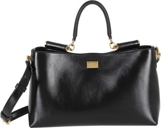 Dolce & Gabbana Femme, Sacs, Noir, Taille: ONE Size Victoria Sac &agrave; main en cuir de veau