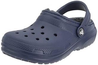 Crocs Classic Lined Clog T, Sabot, Bleu Marine Anthracite, 26 EU