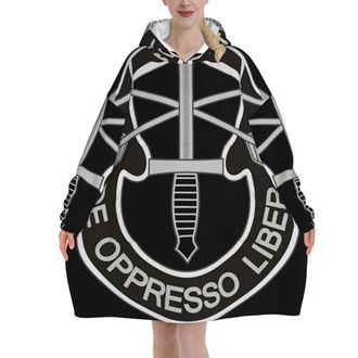 Generic Sweat &agrave; capuche avec logo des forces sp&eacute;ciales de larm&eacute;e pour femmes et hommes adultes surdimensionn&eacute;s pour une couverture douce et chaude