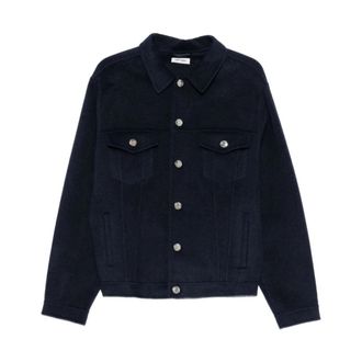 Soft Goat Denimjacke mit Kn&ouml;pfen - - Jackets - Herren - Blau - XL