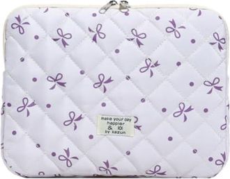 Generic Sacoche &agrave; manches pour ordinateur portable Flower Note, housse de protection tablette amortisseur (noir L)