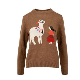 Max Mara Damen, Strickwaren, Braun, SGr&ouml;&szlig;e