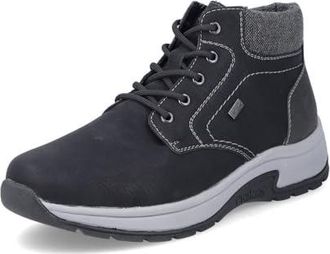 Rieker RiekerTEX 11030 Bottes à lacets pour homme avec semelle souple et imperméable, Noir 00., 45 EU Large