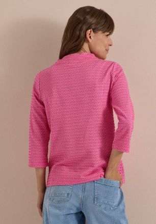 Cecil 3/4-Arm-Shirt aus softem Materialmix