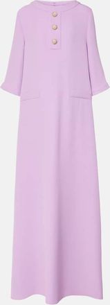 Valentino Robe aus Seiden-Cady mit Kristallen