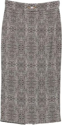 Elisabetta Franchi Femme, Jupes, Gris, Taille: 38 FR Jupe Midi