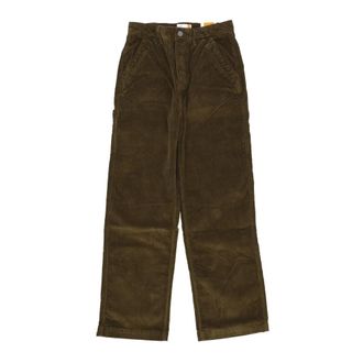 Timberland Samtige Arbeits-Cordhose Dark Olive - - Trousers - Herren - Gr&uuml;n - W34