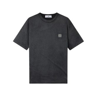 Stone Island Homme, Tops, Noir, Taille: S T-Shirt Stone E26