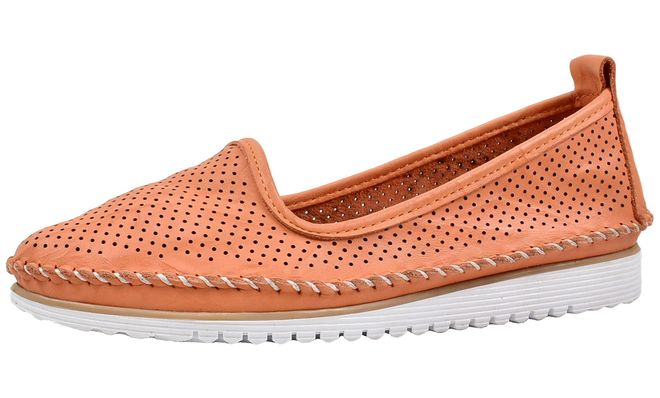 Leder Slipper Fur Damen
